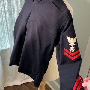 Tops | Vintage Authentic Wool Sailor Top Navy | Poshmark